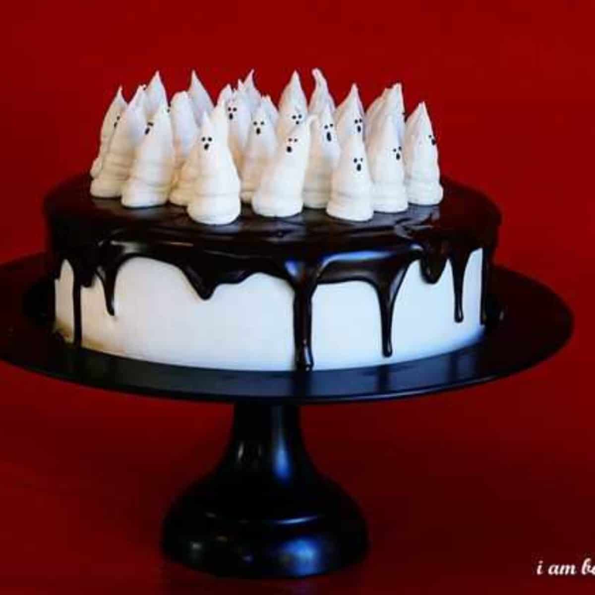 Boo-tiful Halloween Cake - i am baker