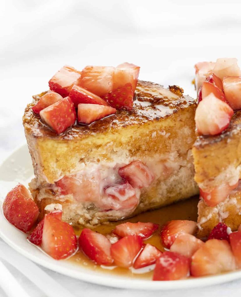 Rainbow Stuffed French Toast - i am baker