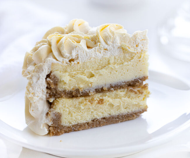 Double Decker Cheesecake - i am baker