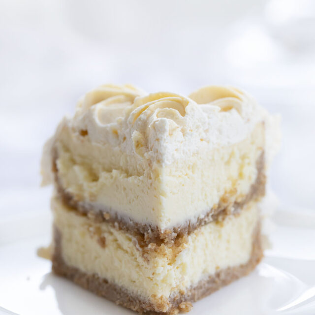 Double Decker Cheesecake - i am baker