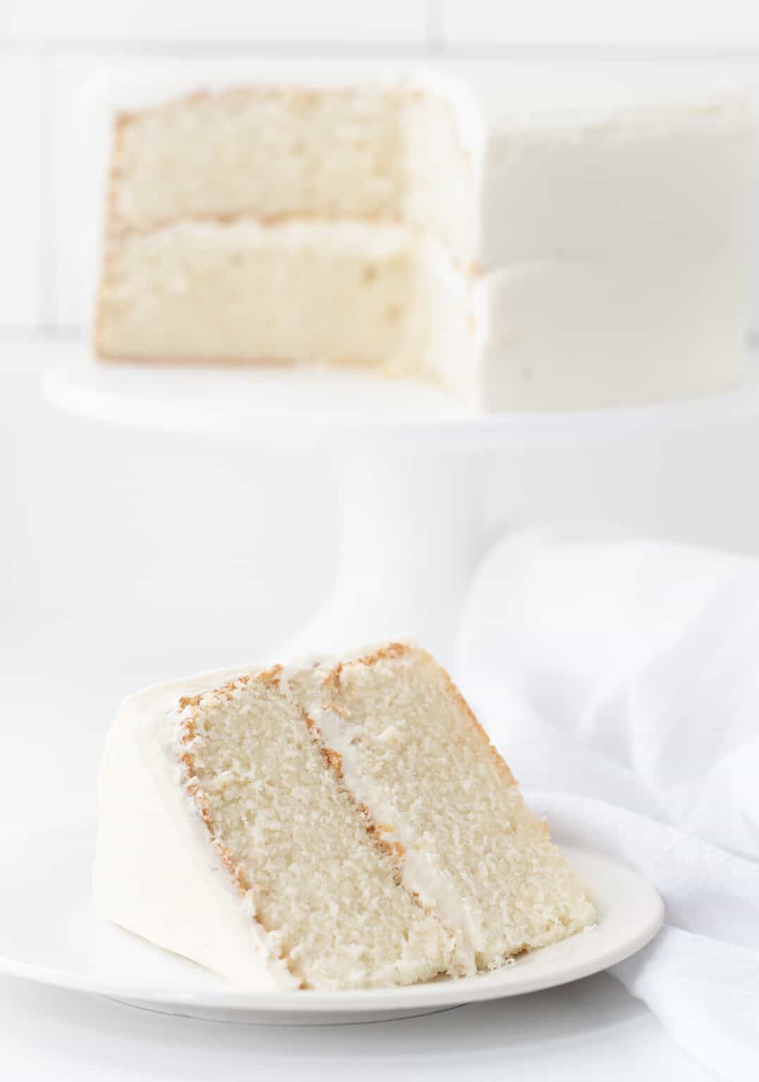 The Perfect {Bakery Style} White Cake | I Am Baker