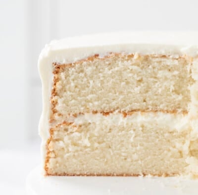 The Perfect {Bakery Style} White Cake | I Am Baker