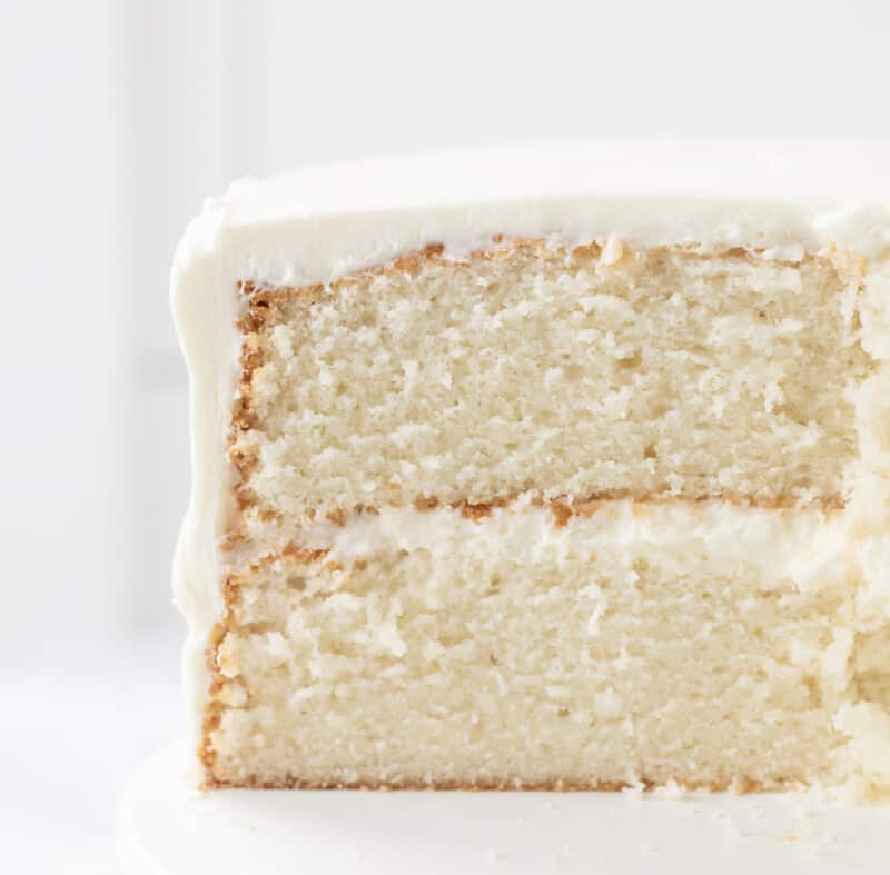 The Perfect {Bakery Style} White Cake | I Am Baker