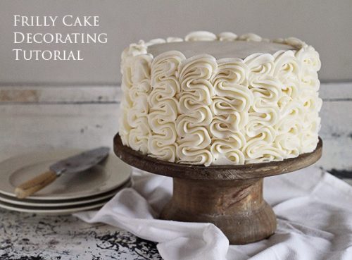 frilly cake {a tutorial} - i am baker