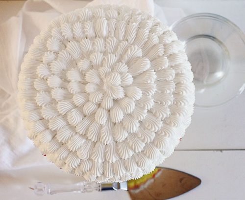 Candy Corn Cake {cake decorating tutorial} - i am baker