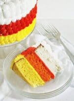 Candy Corn Cake {cake decorating tutorial} - i am baker