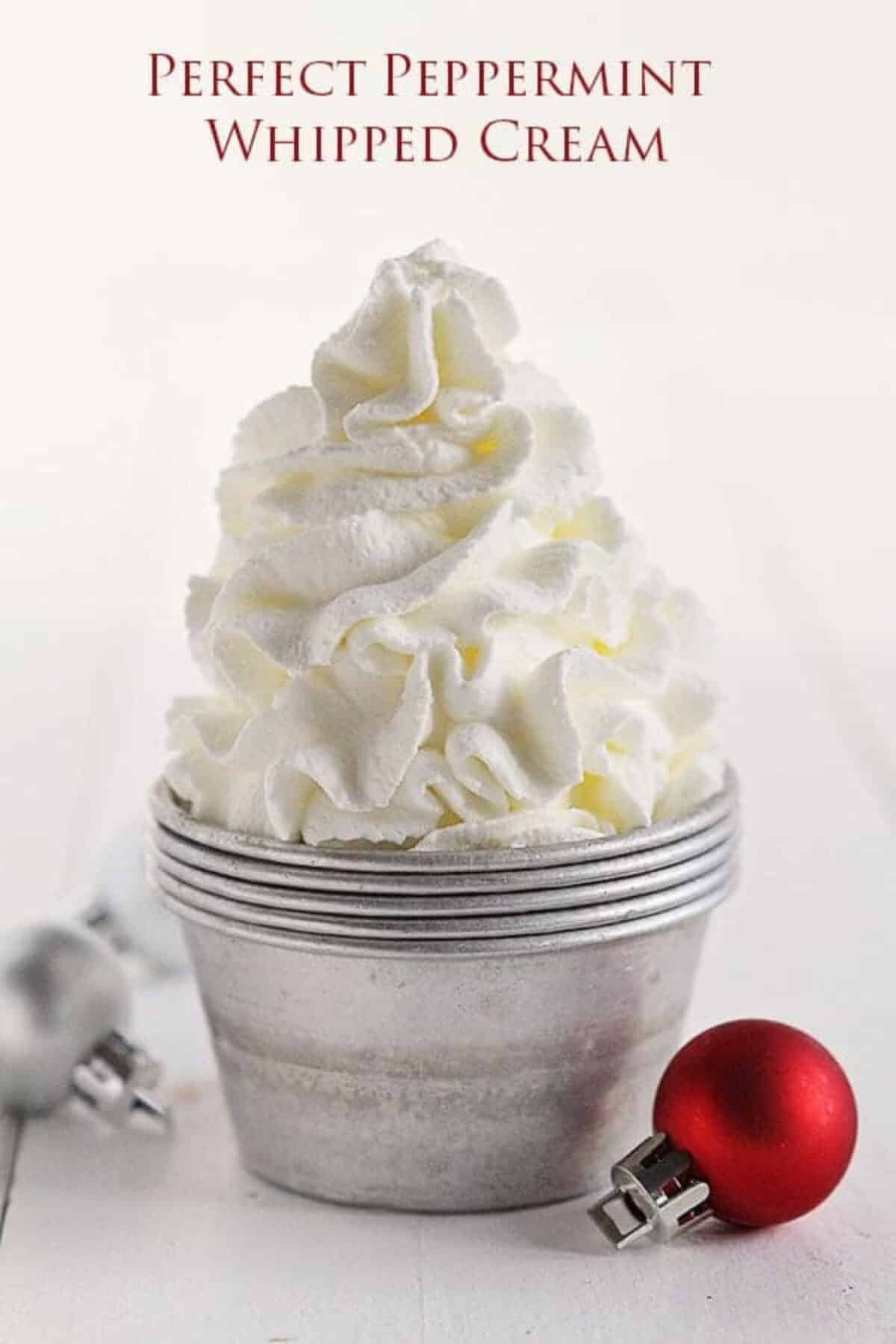Peppermint Whipped Cream - i am baker