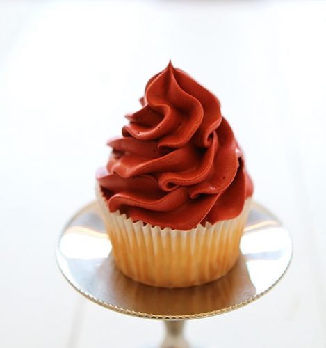 Red Velvet Mousse with Raspberry Vanilla Cupcakes - i am baker