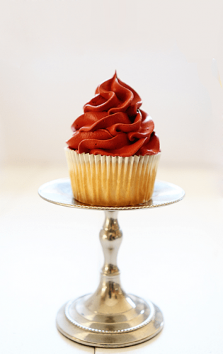 Red Velvet Mousse with Raspberry Vanilla Cupcakes - i am baker