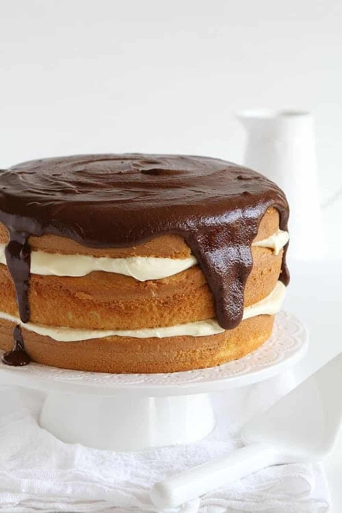 boston cream pie surprise inside cake™ - i am baker