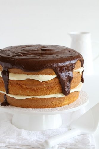 boston cream pie surprise inside cake™ - i am baker