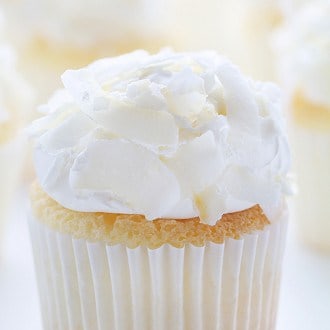 Coconut Angel Food Cupcakes - i am baker