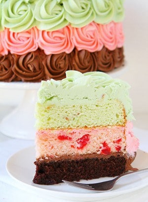spumoni cake - i am baker