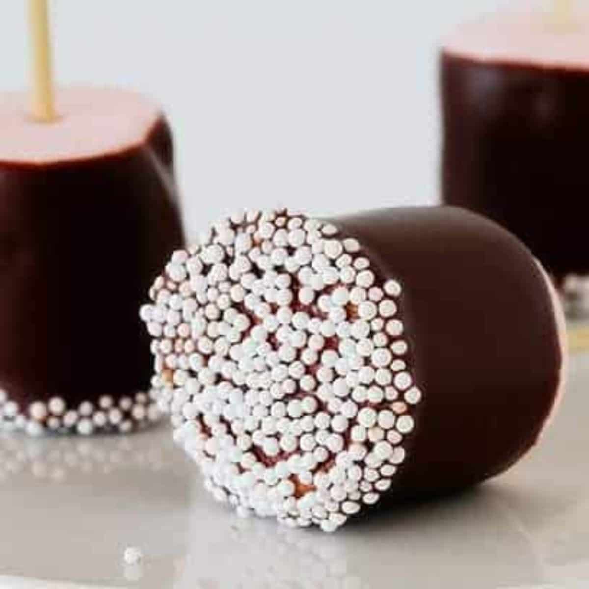 Neapolitan Dipped Marshmallows - i am baker