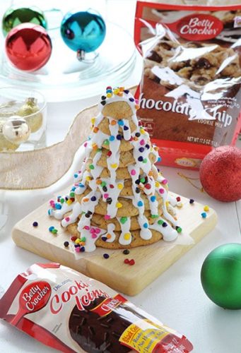 Christmas Tree Cookie Stacks - i am baker