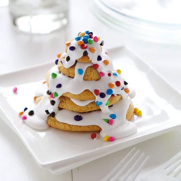 Christmas Tree Cookie Stacks - i am baker