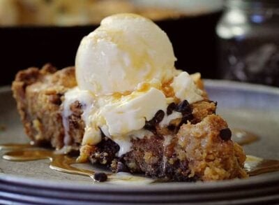 Spicy Chocolate Chip Skillet Cookie - i am baker