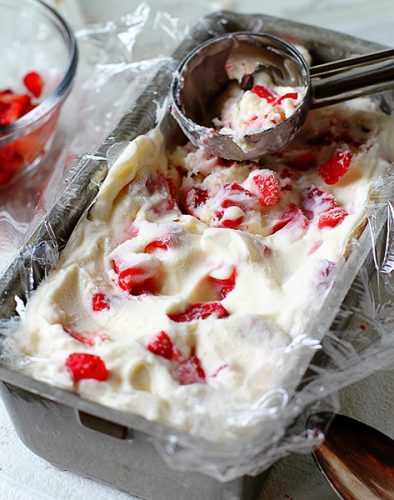 two ingredient ice cream - i am baker