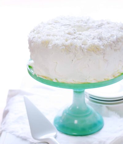Coconut Angel Food Cake - i am baker