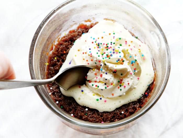 Fudgey Mug Cake - i am baker