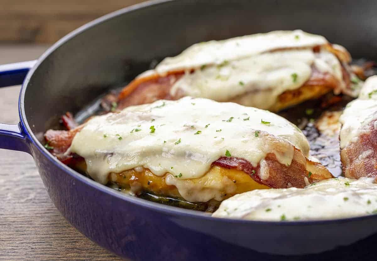 Cheesy Bacon Chicken with Mustard Sauce - i am baker