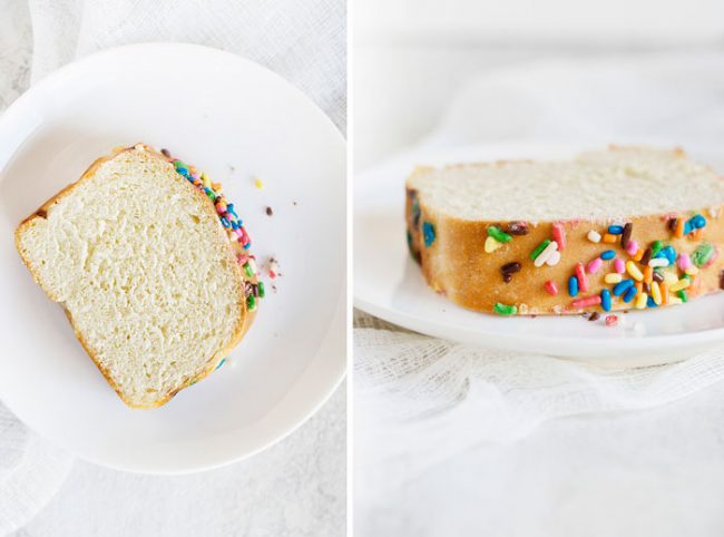 Hearth Bread with Rainbow Sprinkles - i am baker