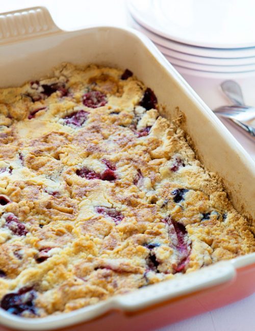 Easy Fruit Cobbler - i am baker
