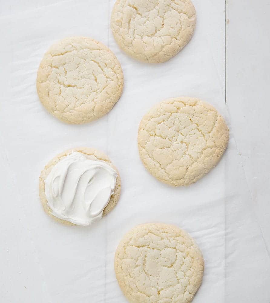 White Cake Cookies - i am baker