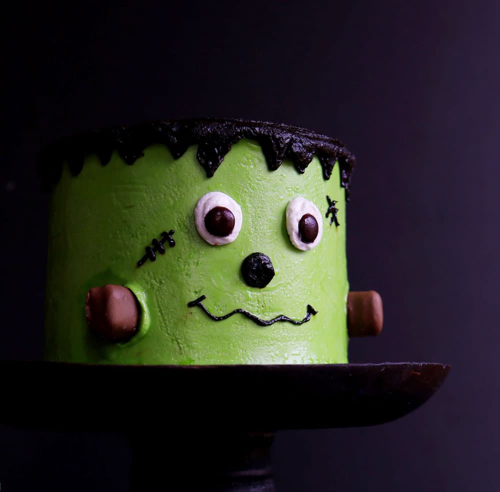 Frankenstein Layer Cake - i am baker