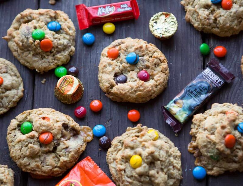 Halloween Candy Overload Cookies - i am baker