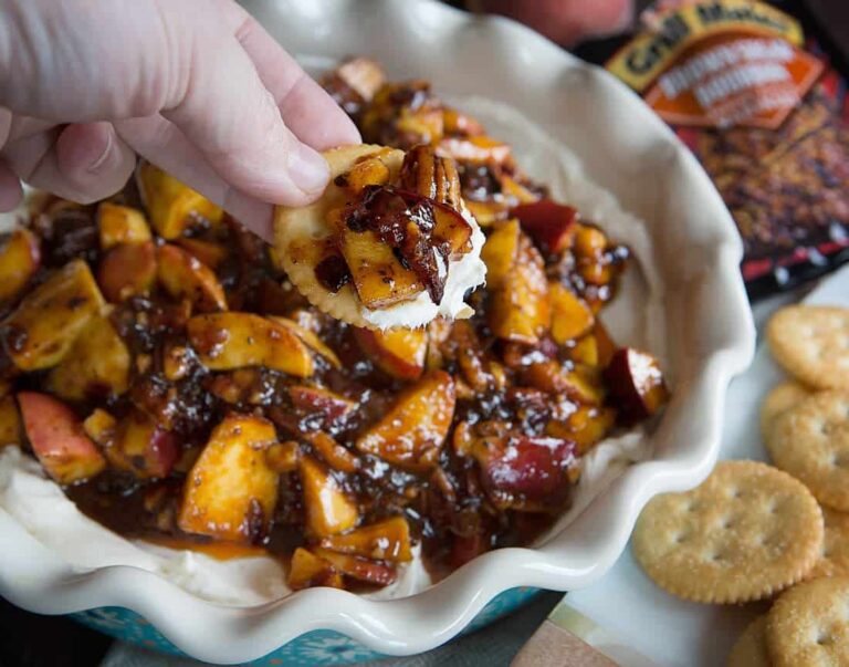 Sweet Peach and Pecan Dip - i am baker