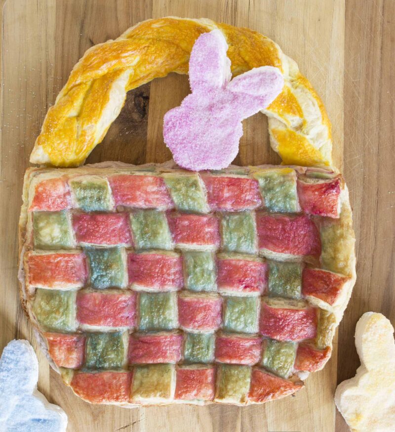 Easter Basket Puff Pastry - i am baker
