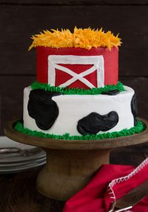 Cow and Barn Cake - i am baker