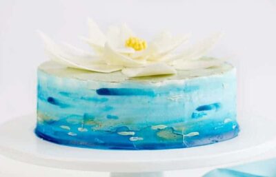 Water Lily Cake - i am baker