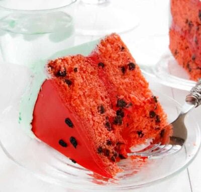 From-Scratch Watermelon Cake {Inside and Out} - i am baker