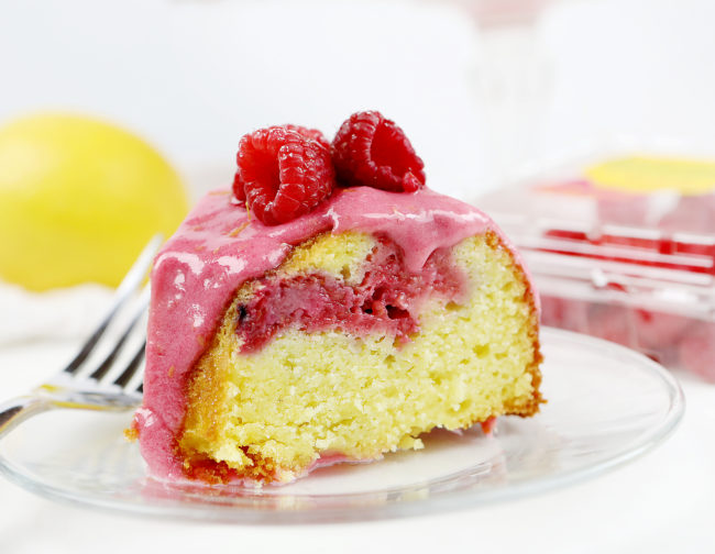 Raspberry Lemon Bundt Cake {VIDEO} - i am baker