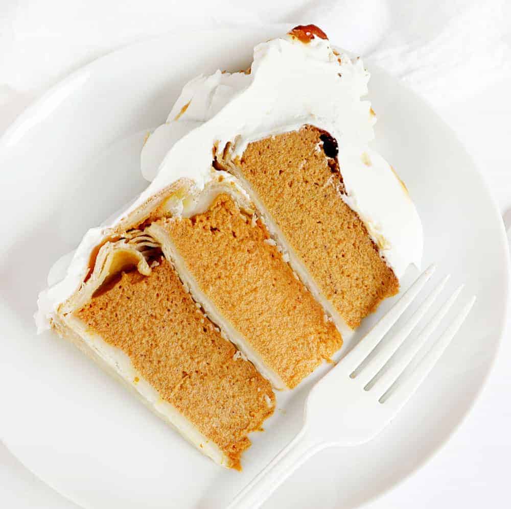 Pumpkin Pie Cake - i am baker