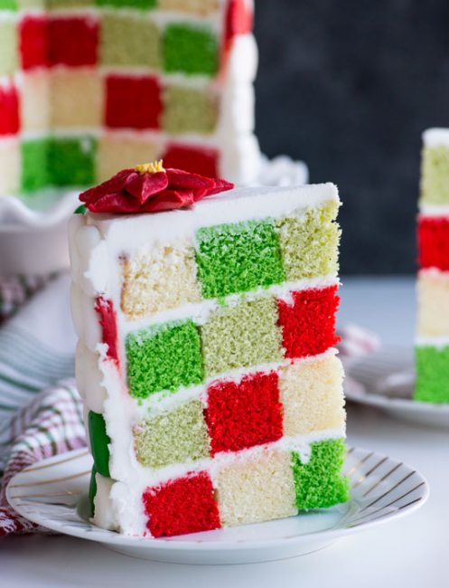Checkerboard Cake - i am baker
