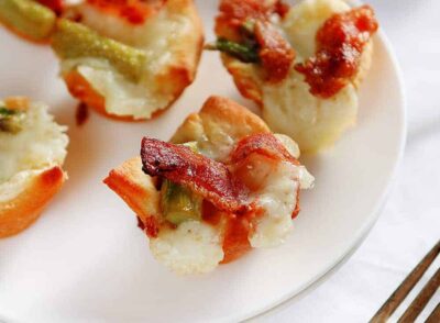 Brie Bites with Bacon and Asparagus - i am baker