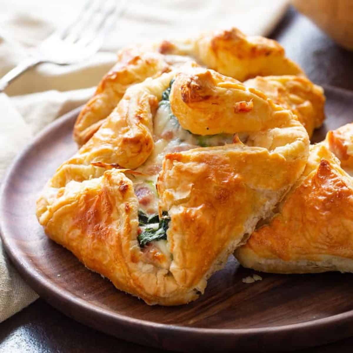 Ham and Cheese Puff Pastry - i am baker