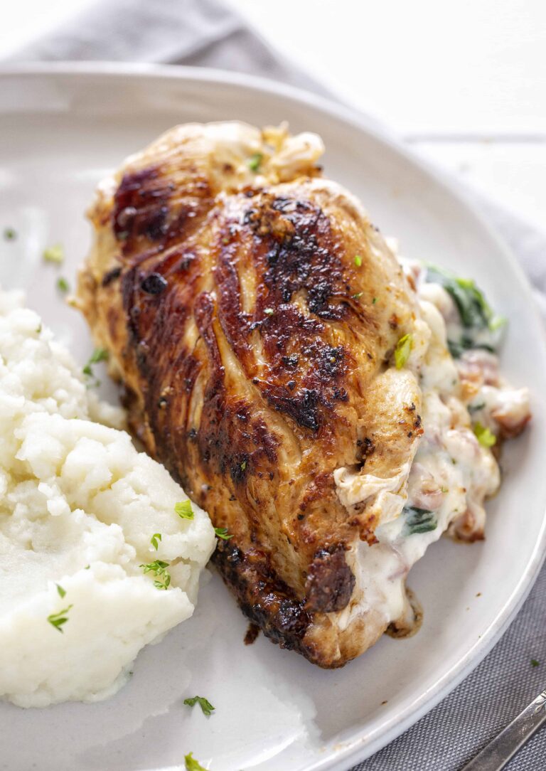 Ham and Cheese Stuffed Chicken - i am baker