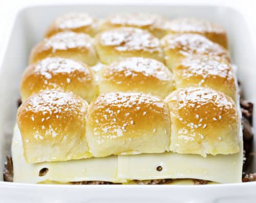 Mushroom Swiss Sliders - i am baker