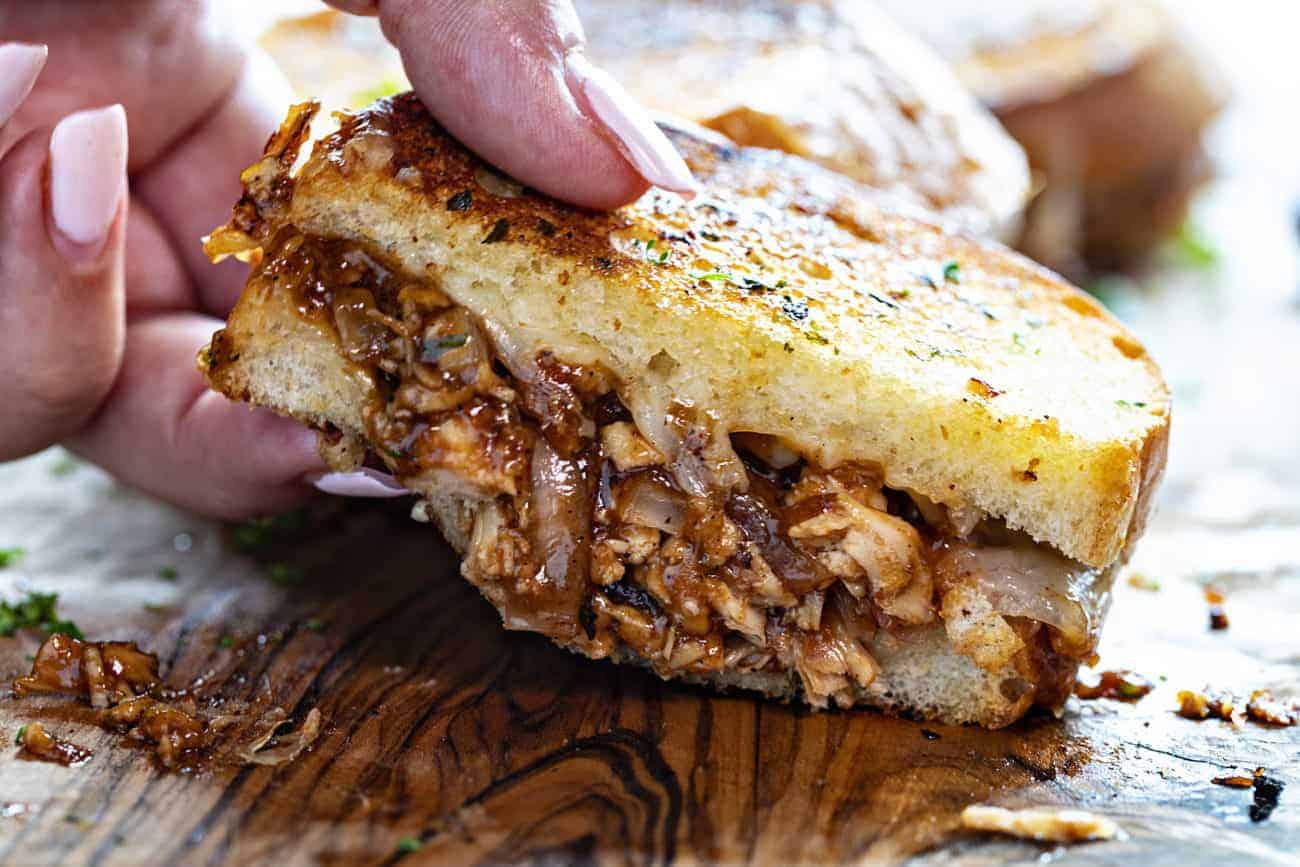 BBQ Chicken Grilled Cheese | i am baker