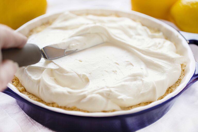No Bake Lemon Cheesecake Cream Pie - i am baker