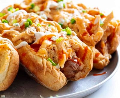 Buffalo Chicken Hot Dog - i am baker