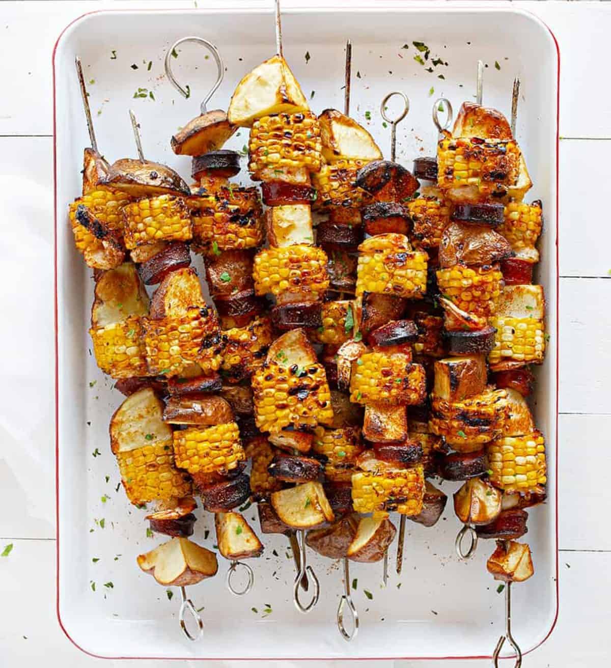 Cajun Shrimp Sausage Kebabs - i am baker