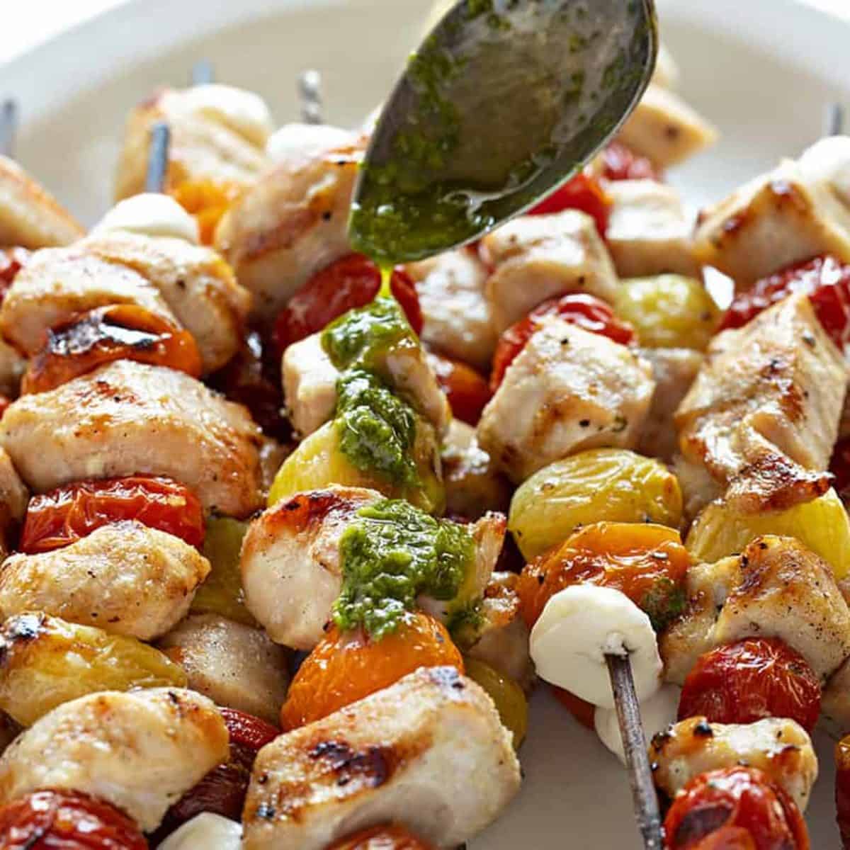 Hawaiian Chicken Kebabs - i am baker