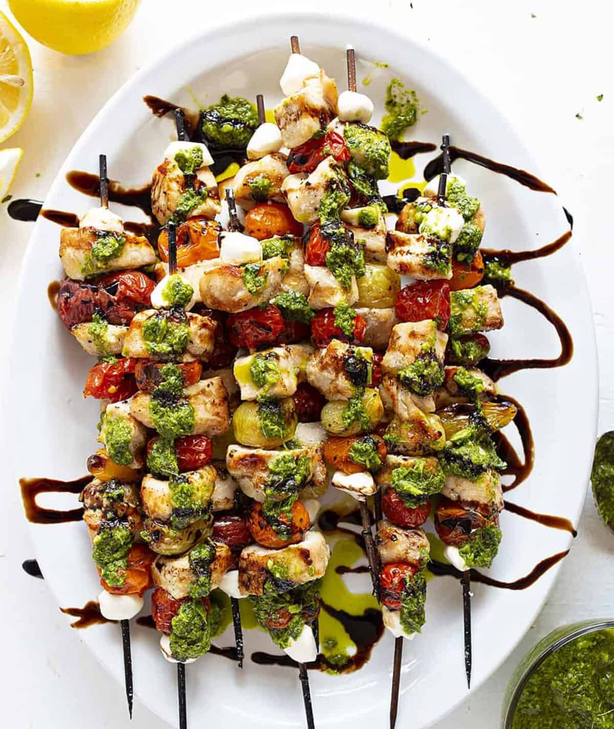 Chicken Caprese Kebabs - i am baker