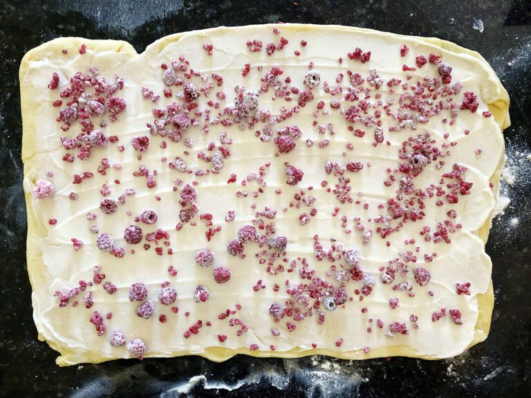 Raspberry Cream Cheese Sweet Rolls - i am baker
