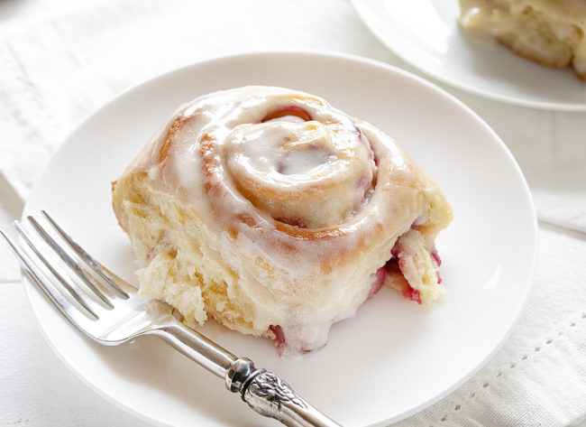 Raspberry Cream Cheese Sweet Rolls I Am Baker